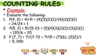 PROBABILITY AND COUNTING RULES IN STATISTICS | PPTX