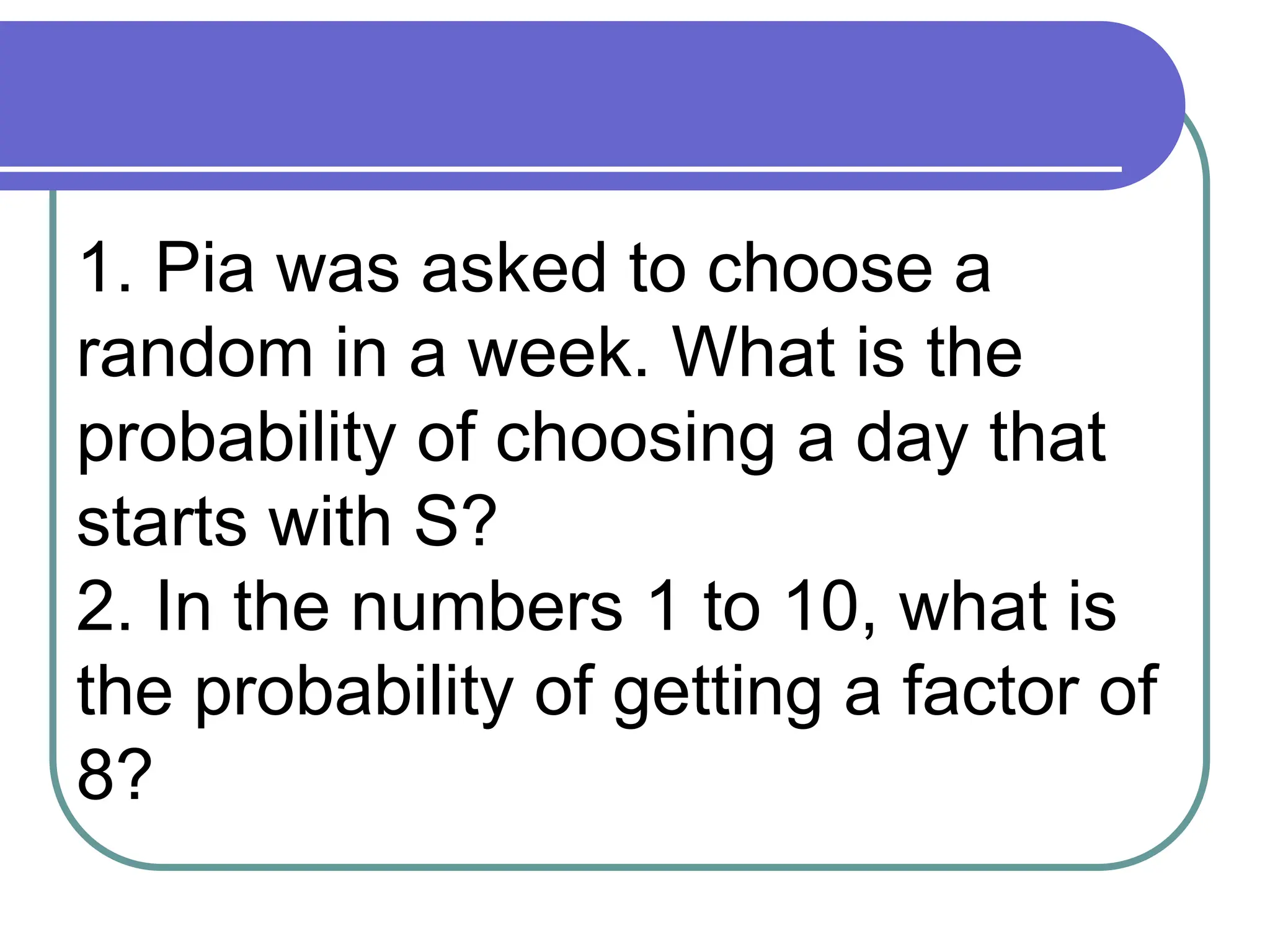 probability of simple events and its definition | PPT