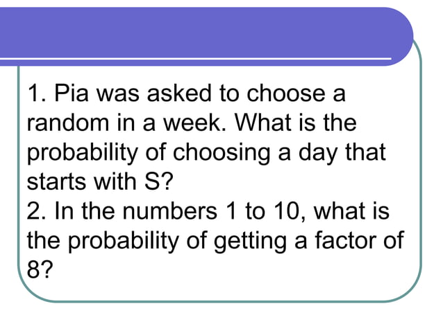 probability of simple events and its definition | PPT