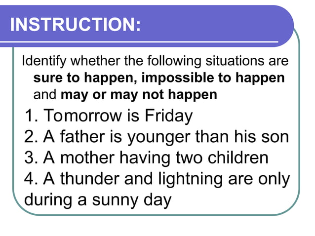 probability of simple events and its definition | PPT
