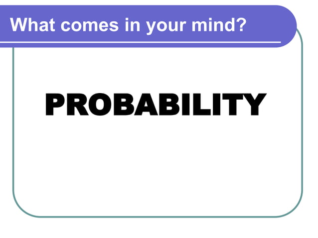 probability of simple events and its definition | PPT