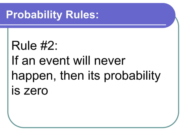 probability of simple events and its definition | PPT