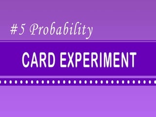 Probability - Probability Experiments & Problems solving Maths Videos ...