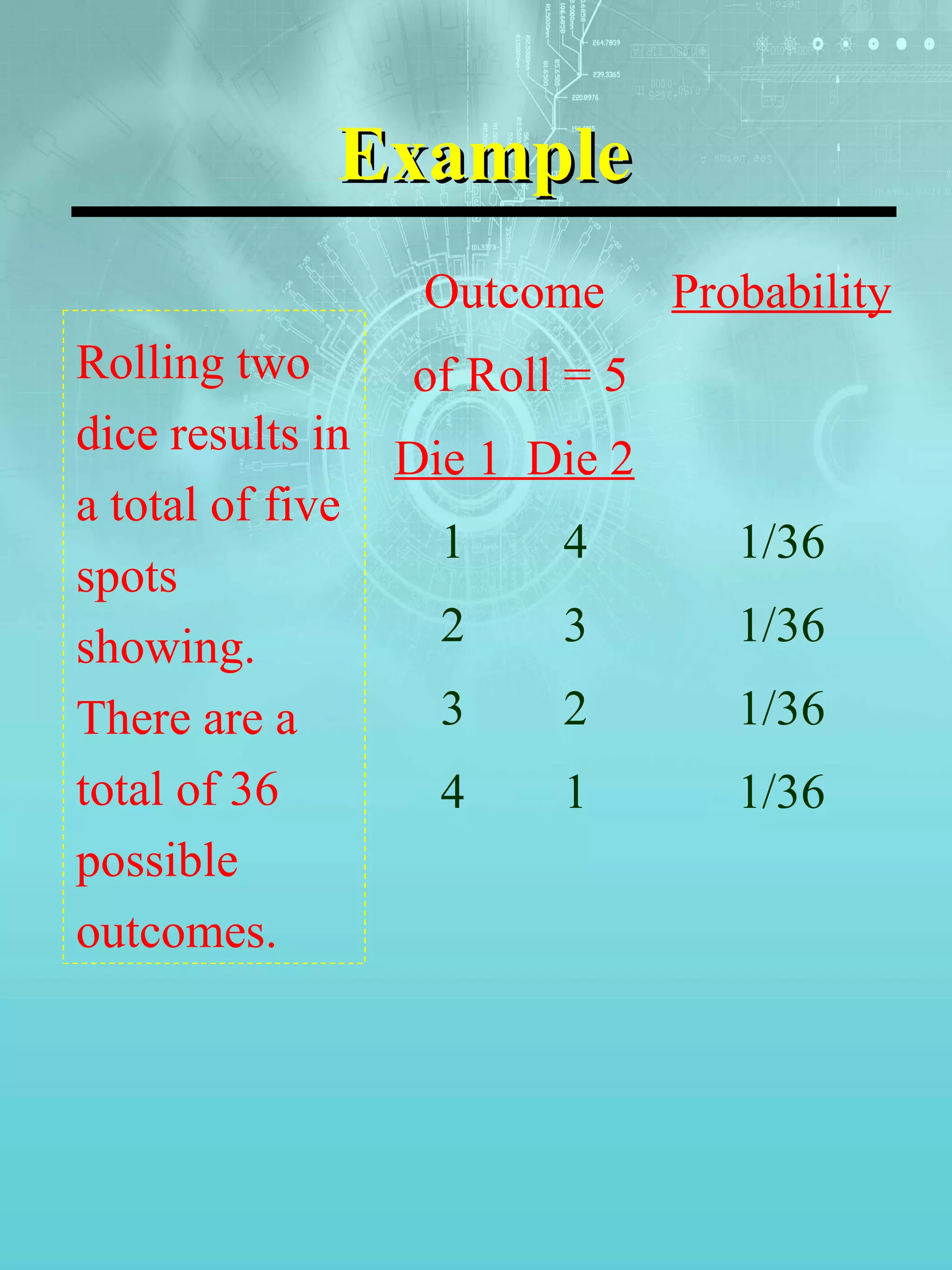 Probability Concepts Applications | PPT