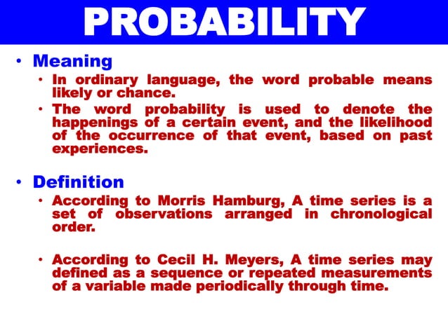 Probability-Economic Statistics.ppt | Physics | Science