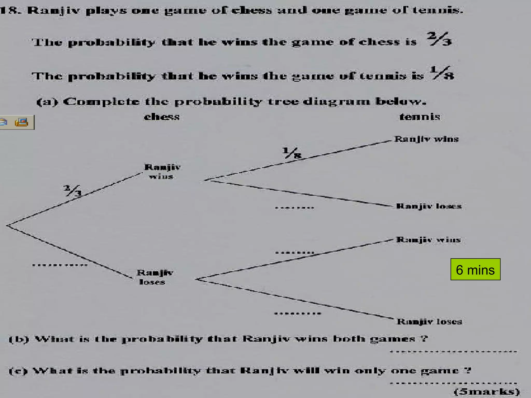 Probability Exam Questions | PPT