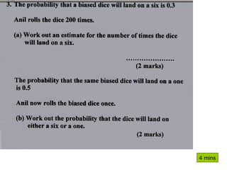 Probability Exam Questions | PPT