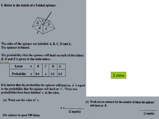Probability Exam Questions | PPT