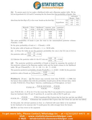 Probability Homework Help | PDF