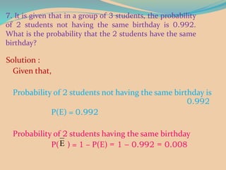 Probability PART 3 - X NCERT | PPTX | Physics | Science