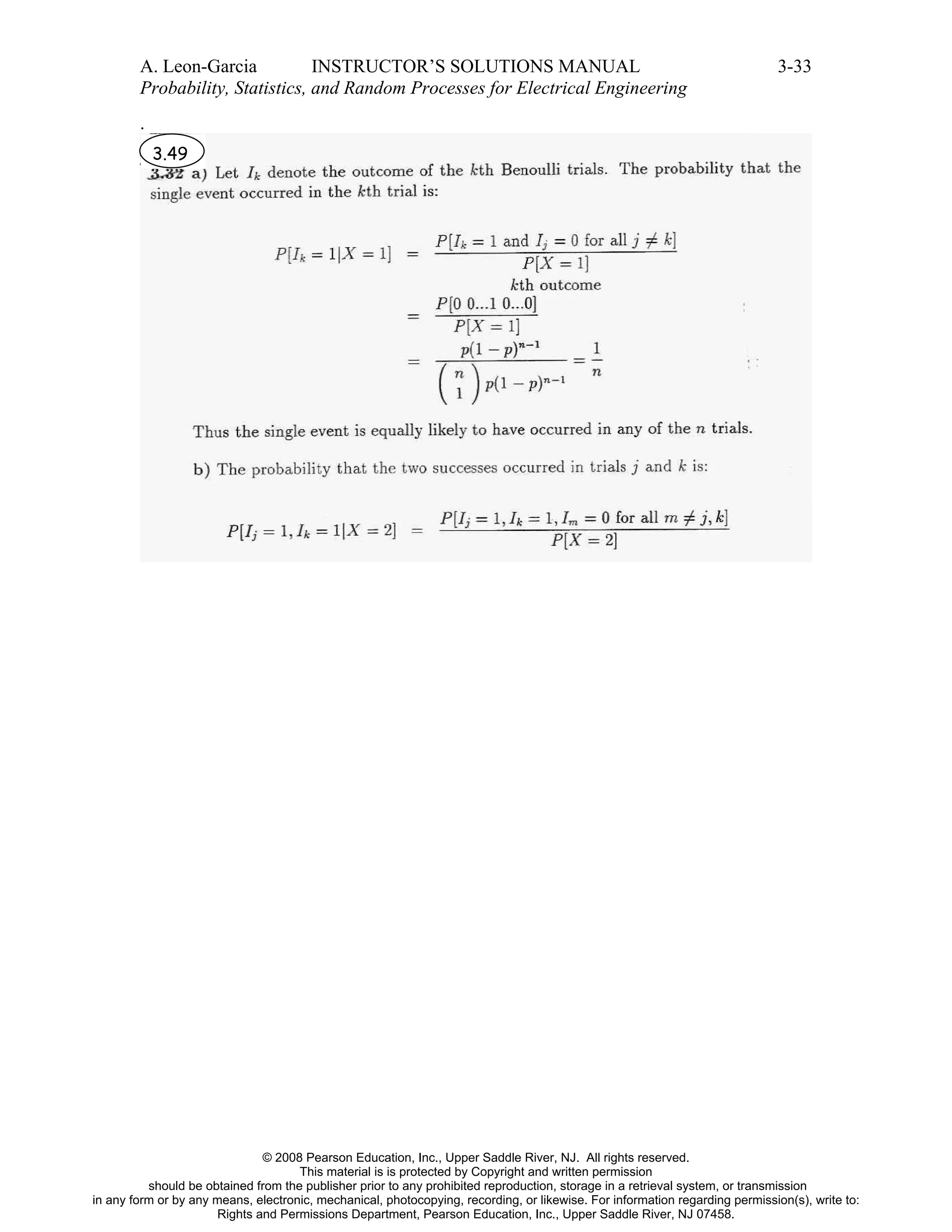 Probability Statistics and Random Processes for Electrical Engineering 3rd Edition Leon ...