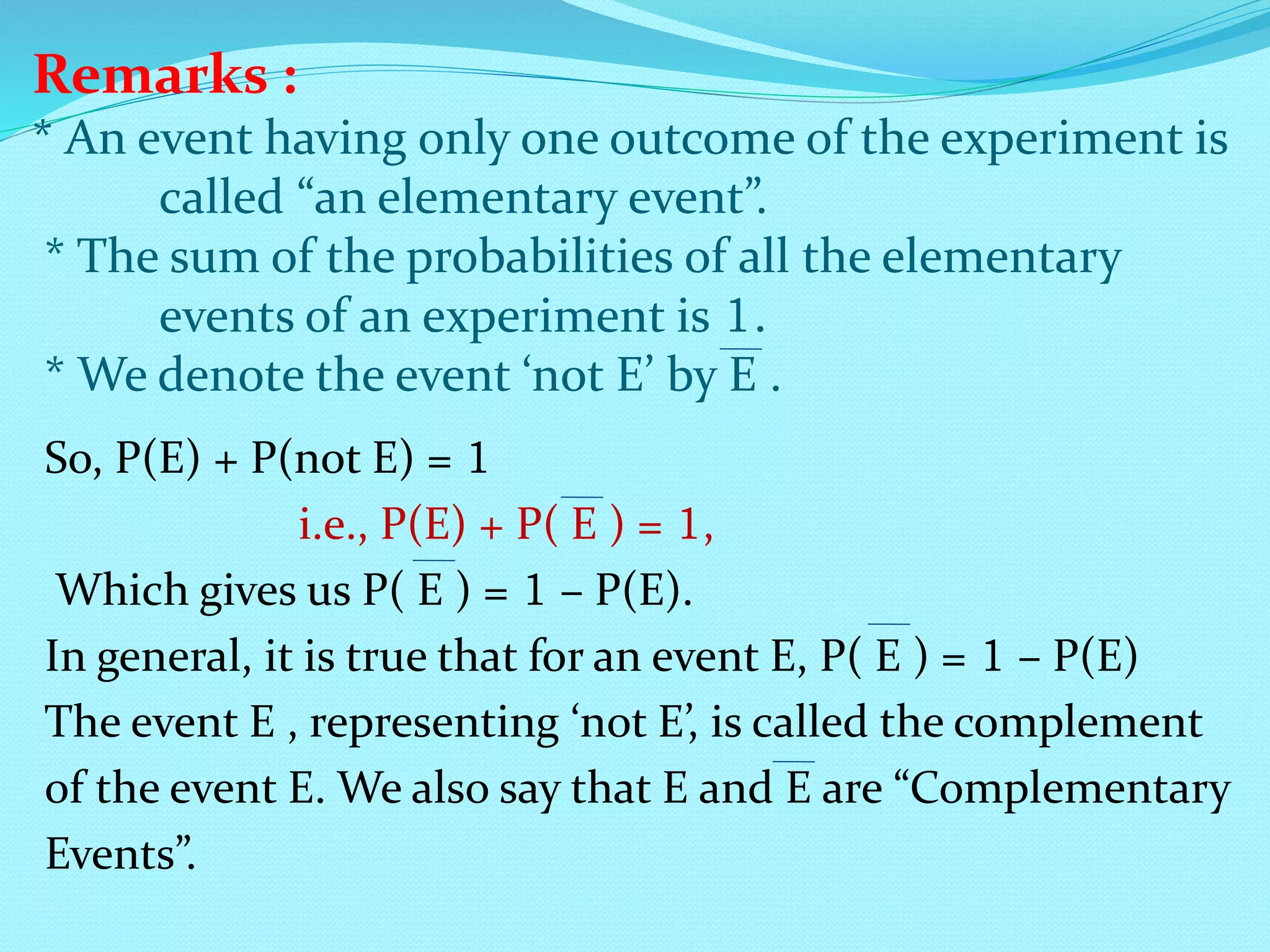 Probability PART 1 - X NCERT | PPTX