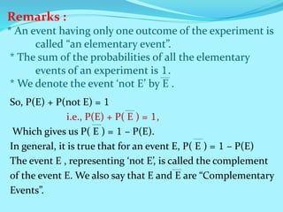 Probability PART 1 - X NCERT | PPT