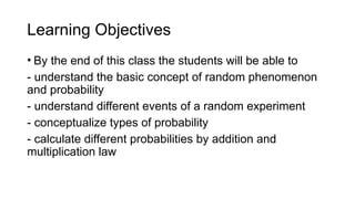 Concept of probability theory by dr shafia | PPTX | Physics | Science