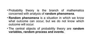 Concept of probability theory by dr shafia | PPTX | Physics | Science
