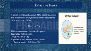 Probability understanding Random space, sample space and types of ...