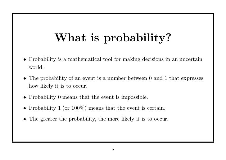 Introduction to probability