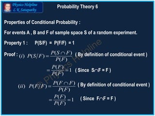 Probability Theory 6 | PPT