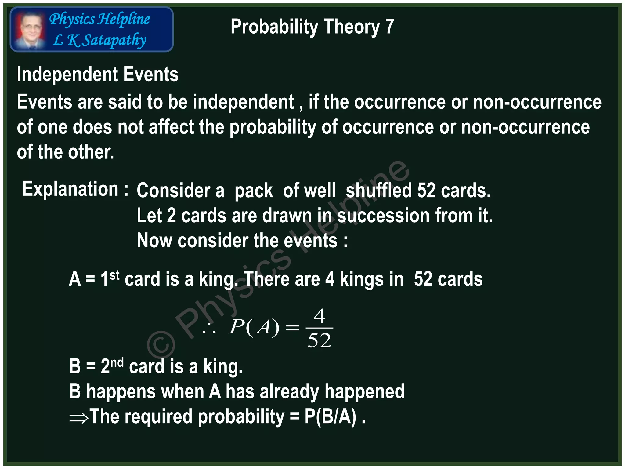 Probability Theory 7 | PPTX