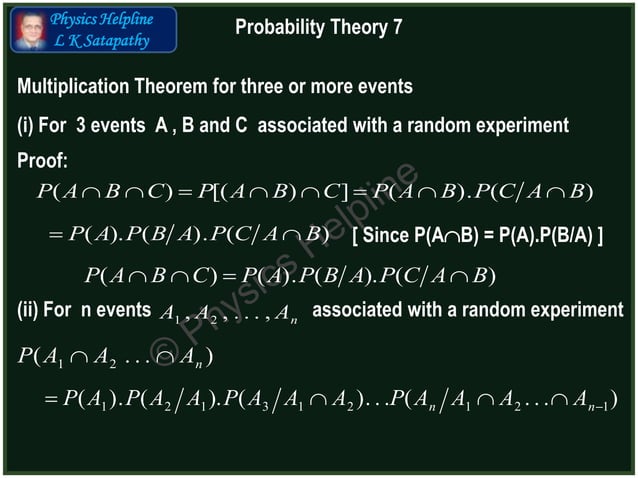 Probability Theory 7 | PPTX