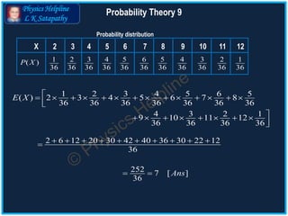 Probability Theory 9 | PPT