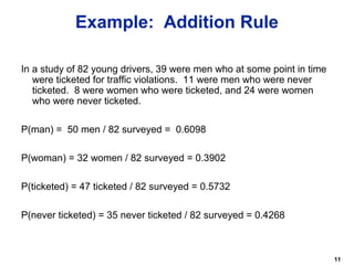 Probability addition rule | PPT