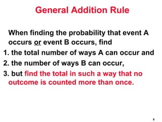 Probability addition rule | PPT