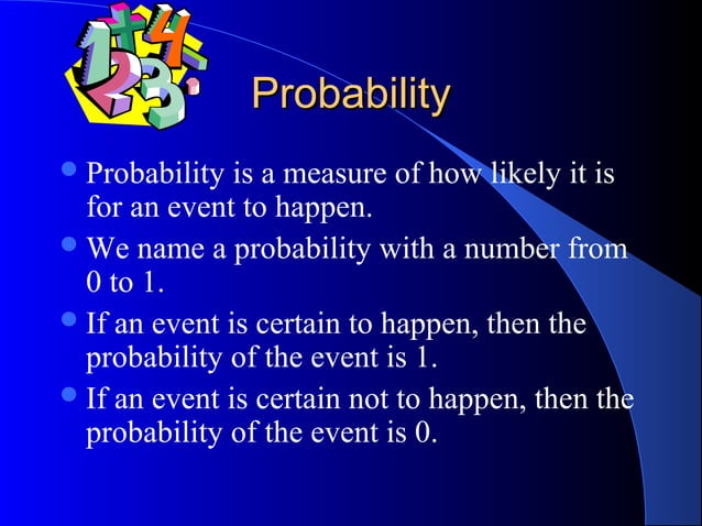 Probability and chance (math) | PPT