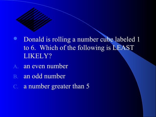 Probability and chance (math) | PPT