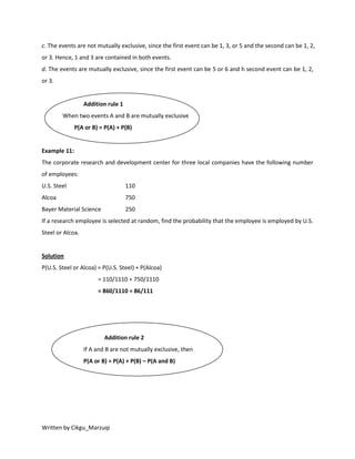 Probability and counting rules | PDF