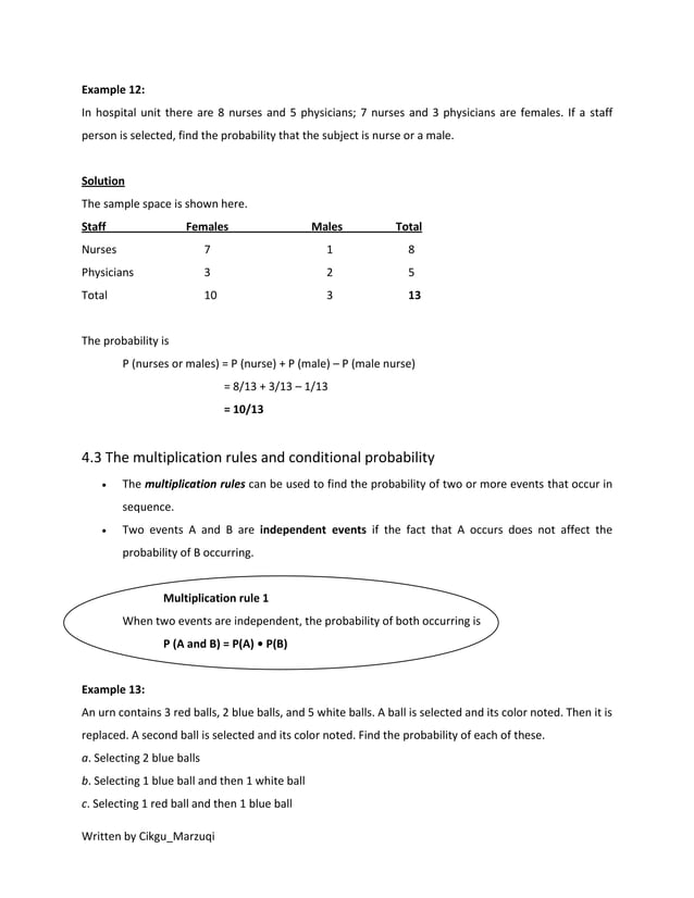 Probability and counting rules | PDF