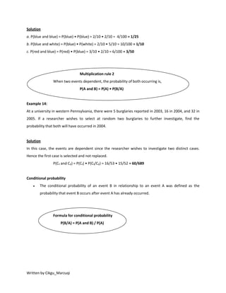 Probability and counting rules | PDF