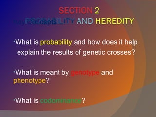 Probability+and+heredity | PPT | Genetics | Science