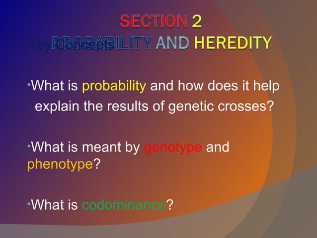 Probability+and+heredity | PPT | Genetics | Science