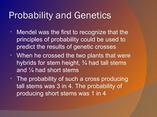 Probability+and+heredity | PPT | Genetics | Science