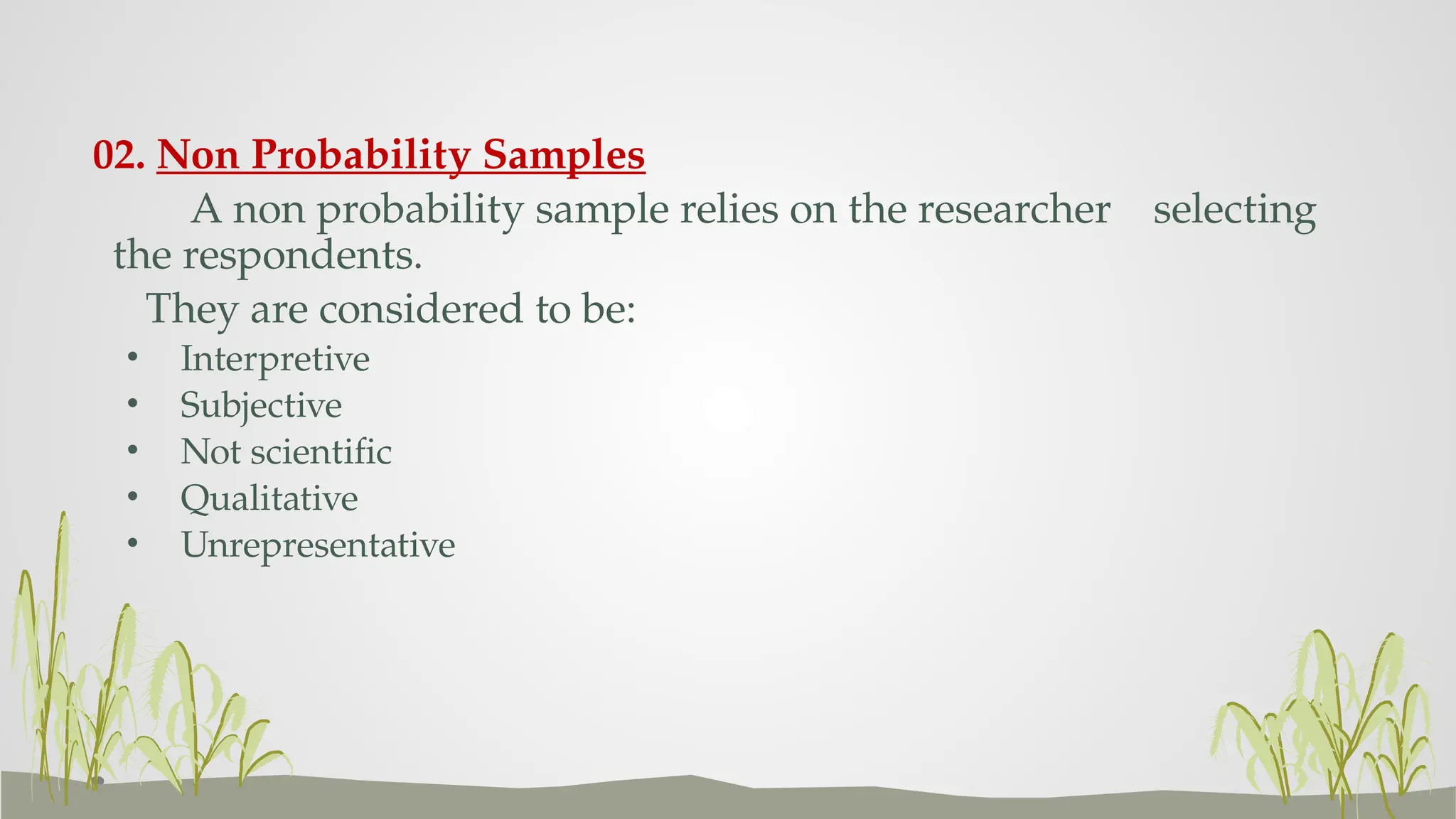 Probability and non Probability Sampling techniques Presentations for ...