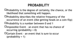 PROBABILITY AND NORMAL DISTRIBUTION.pptx