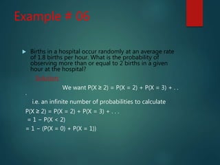 Poisson Distribution | PPTX