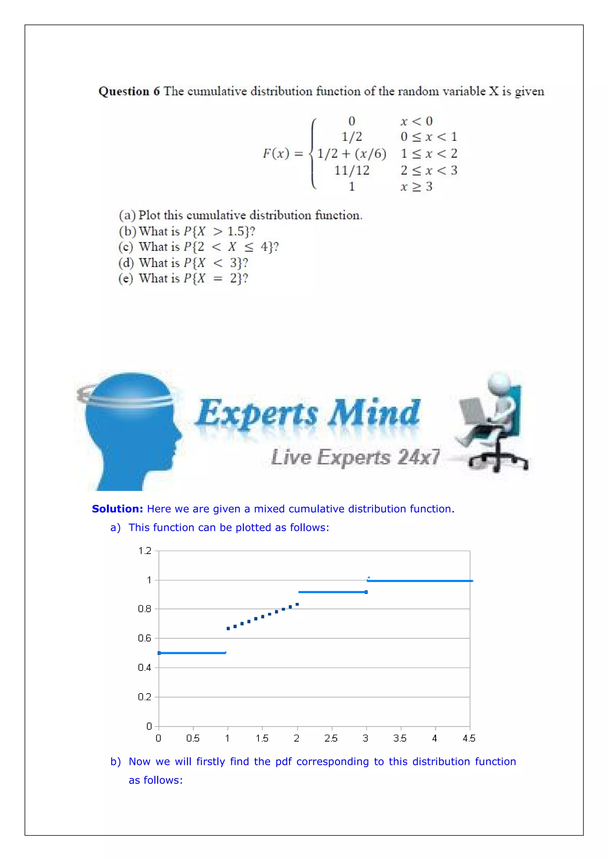 Probability and statistics assignment help | PDF