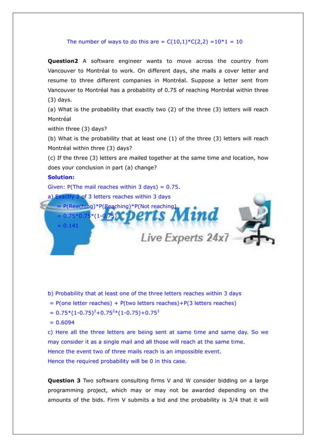 Probability and statistics assignment help | PDF