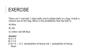 Probability and statistics class | PPTX