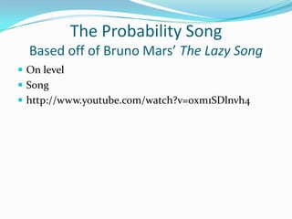 Probability and Statistics Text Set | PPTX | Education