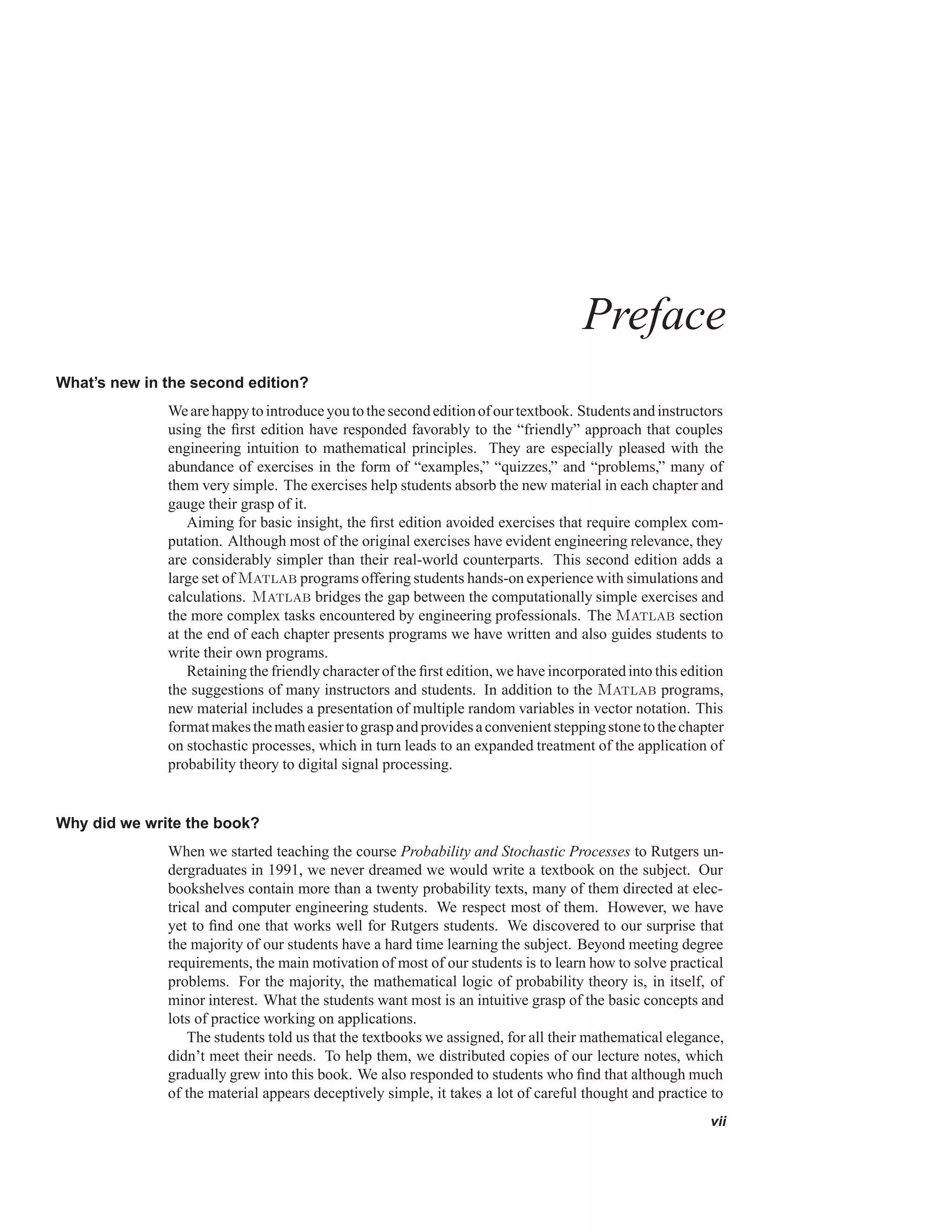 Probability and Stochastic Processes - A Friendly Introduction for ...