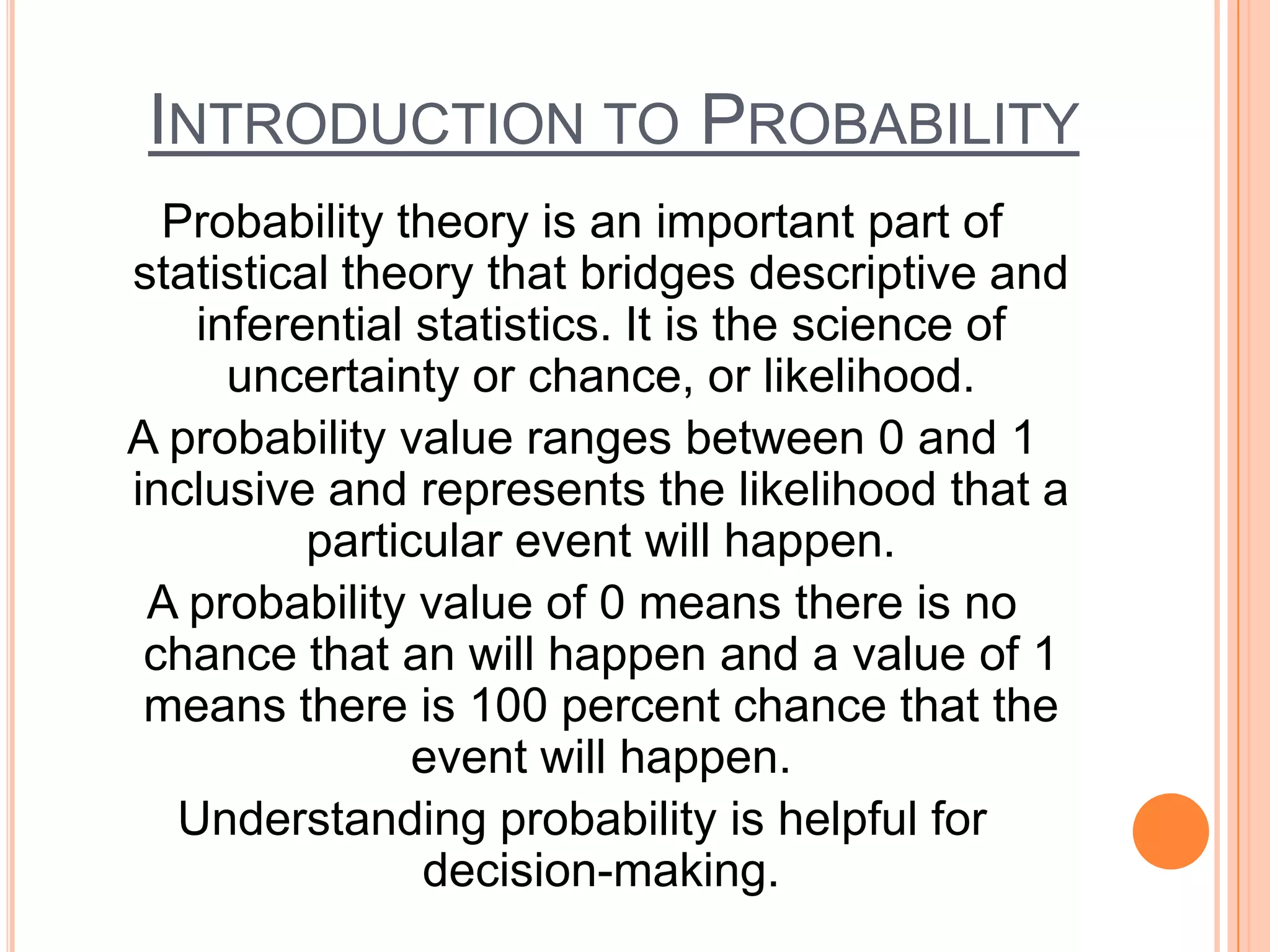 Probability & application in business | PPTX