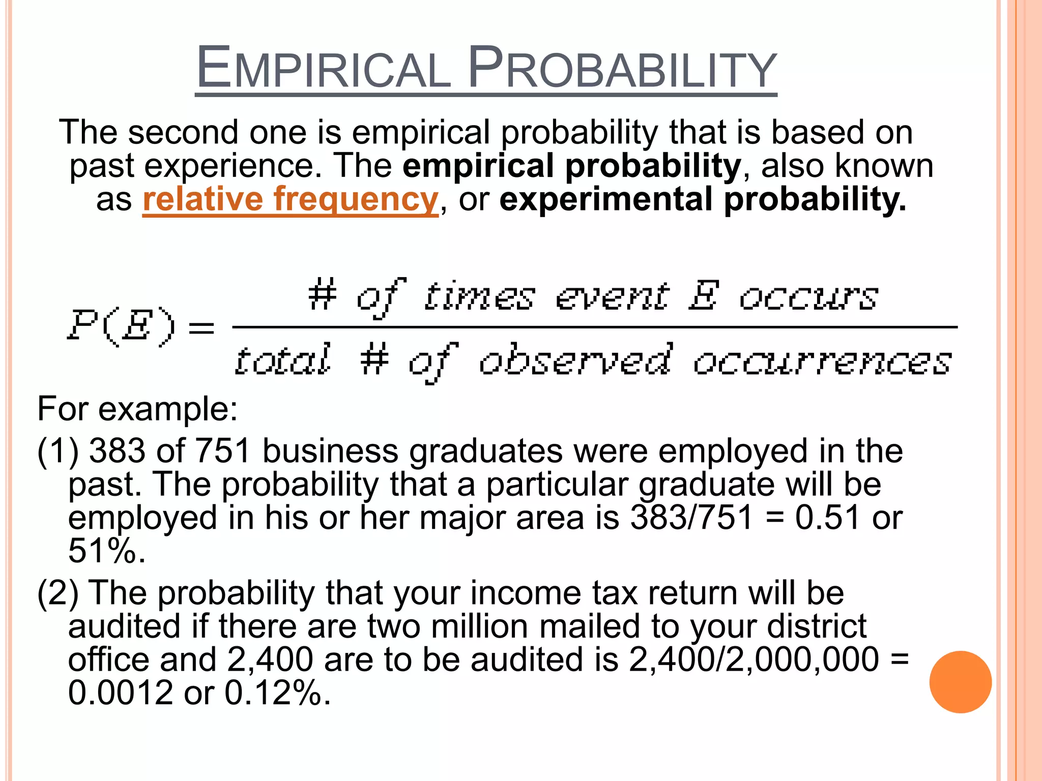 Probability & application in business | PPTX