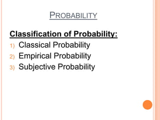 Probability & application in business | PPTX