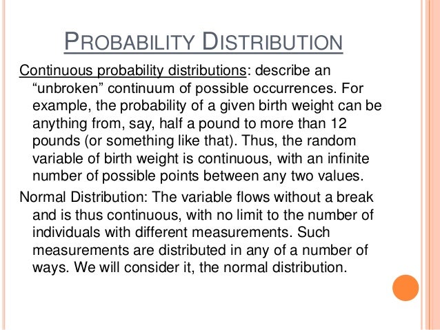 Application Of Probability Distribution In Real Life Ppt - Research Topics