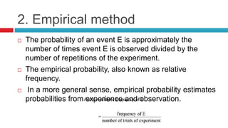 Probability basics and bayes' theorem | PPTX