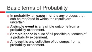 Probability basics and bayes' theorem | PPTX