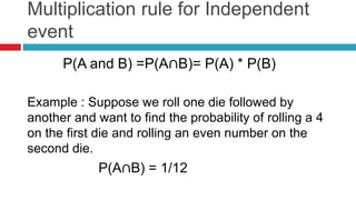 Probability basics and bayes' theorem | PPTX